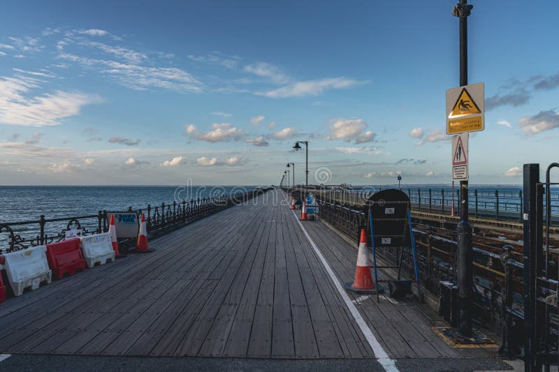 The Ryde Pier with the Pier Head in the Background in Ryde, Isle of ...