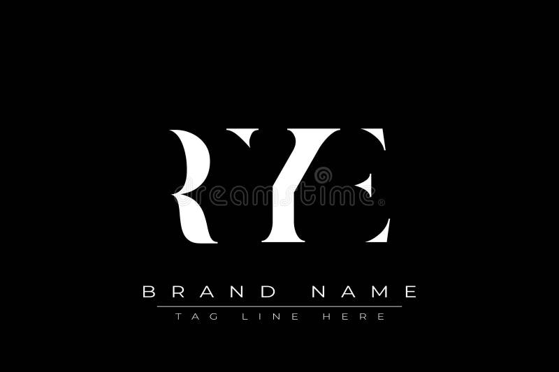 RYE Abstract Letter Logo Design Stock Illustration - Illustration of ...