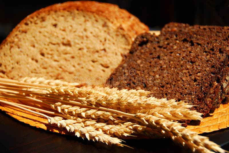 Rye bread stock photo. Image of nutrition, meal, agriculture - 1406672
