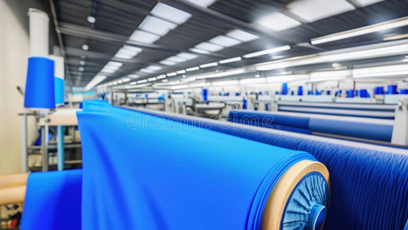 Small and Large Textile and Machinery Industry Stock Illustration ...