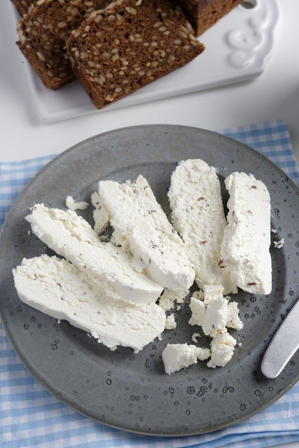 Rye bread and cheese stock image. Image of portion, gray - 140988569