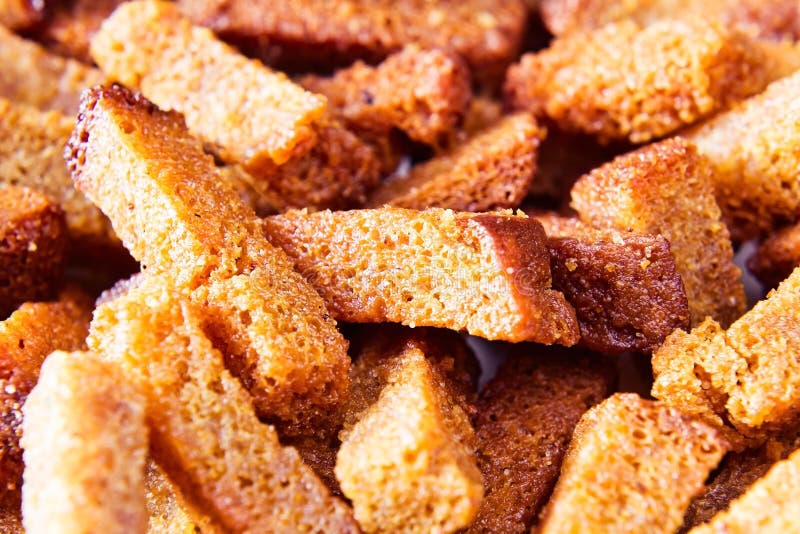 Rye Bread Roasted with Salt and Vegetable Oil Stock Photo - Image of ...