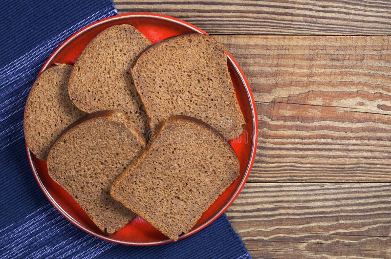 Rye bread slices stock photo. Image of fresh, table, breakfast - 87671986