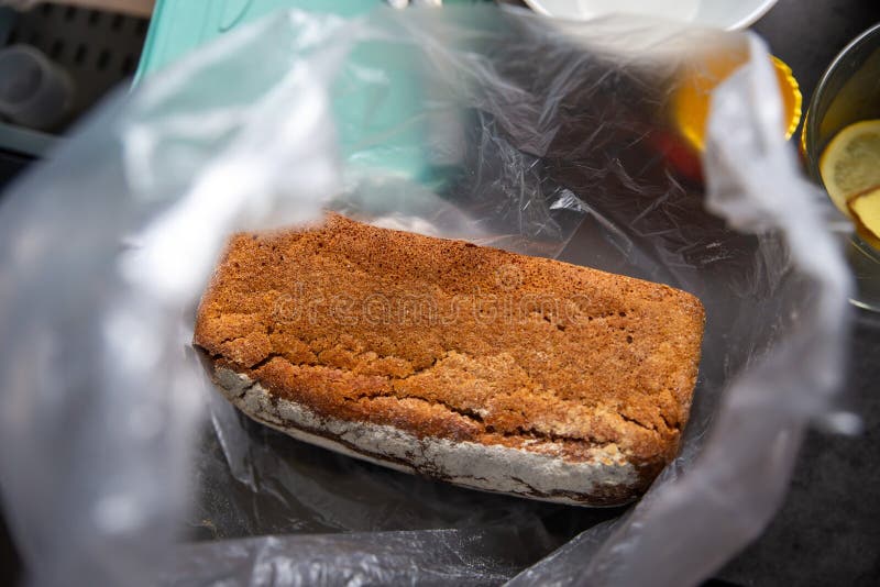 Rye Bread, Sourdough, in a Bag, Straight from the Bakery Stock Photo ...