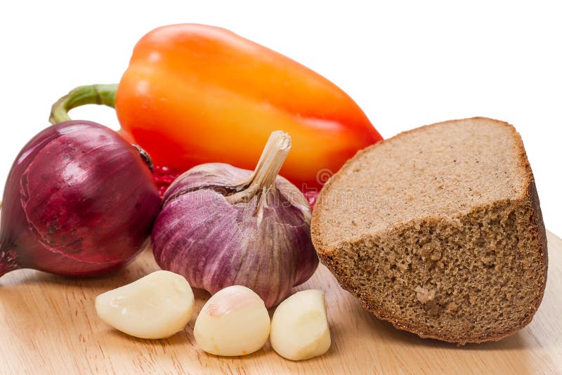 Rye bread and spices stock image. Image of healthy, garlic - 27661297