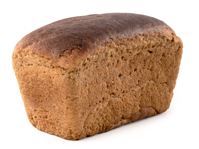 Loaf of Russian rye bread stock photo. Image of isolated - 12449814