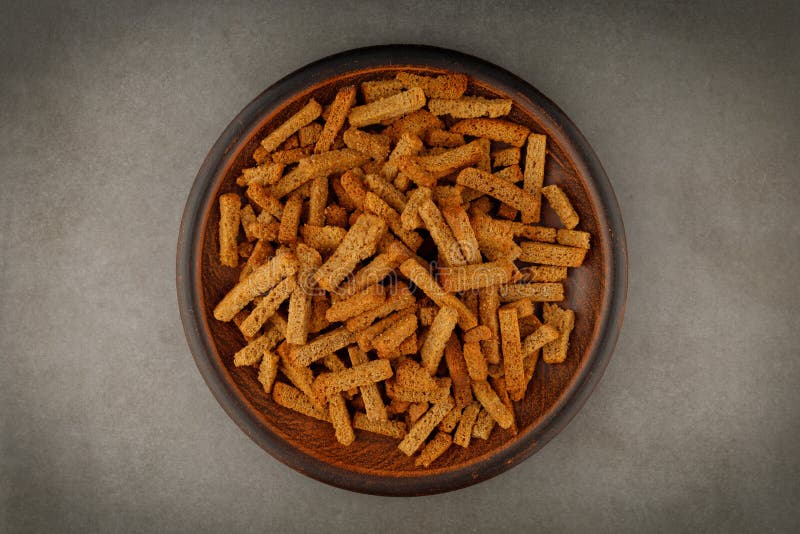 Rye Crackers. Snacks Rye Crackers in a Strip Stock Photo - Image of ...