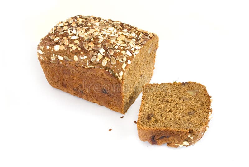 Rye dark bread stock image. Image of natural, portion - 17707407