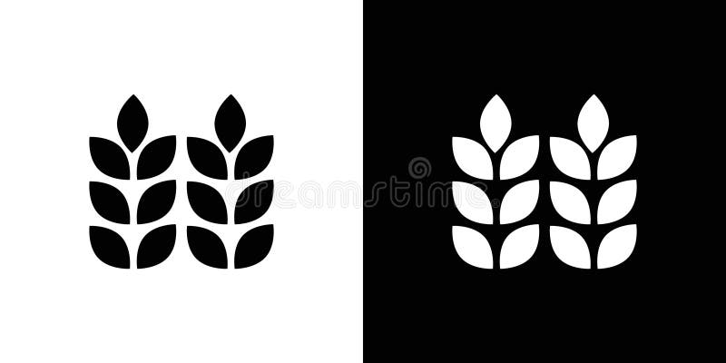 Rye icon logo set vector stock vector. Illustration of vector - 332868213