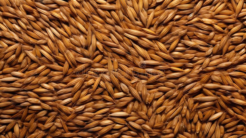 Rye Patterns with Flax Seeds Stock Illustration - Illustration of ...