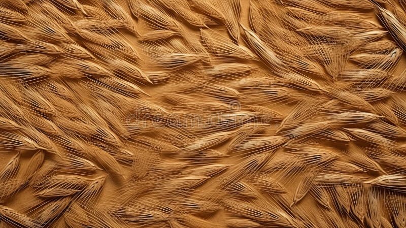 Rye Patterns with Flax Seeds Stock Illustration - Illustration of brown ...
