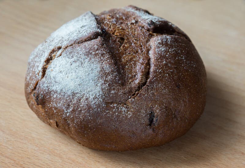 Rye round bread stock image. Image of round, brown, cooked - 70210277