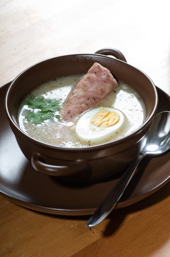 Rye soup stock photo. Image of dinner, sausage, soup - 14412168