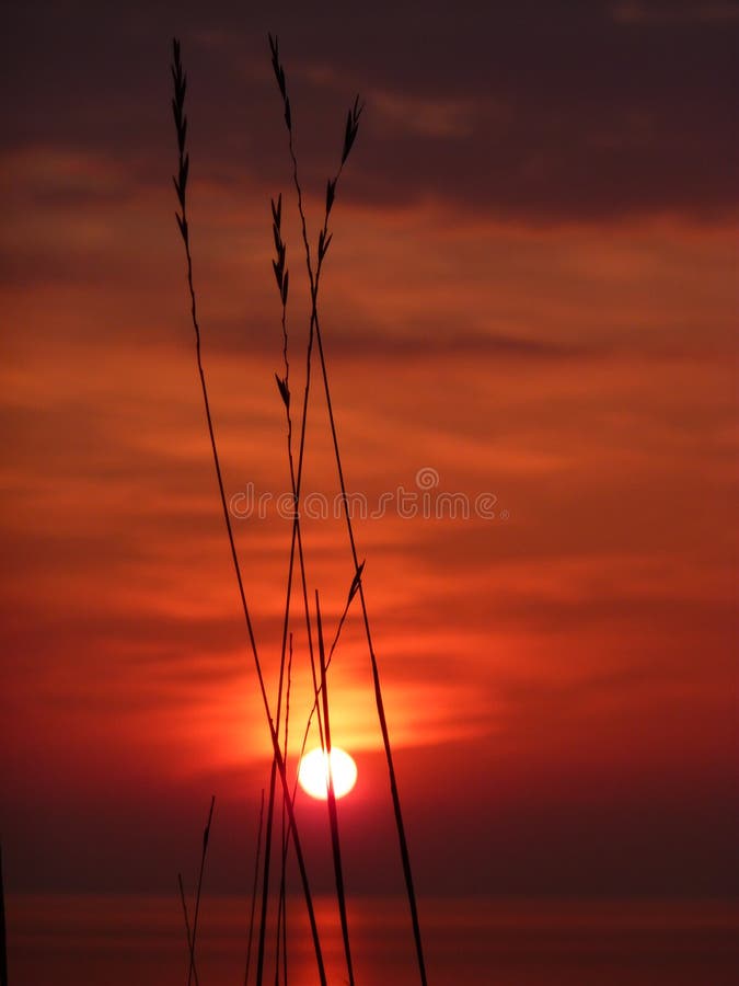 Rye Sunset stock photo. Image of weather, hunstanton - 66194156
