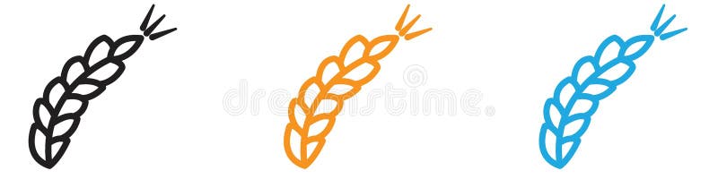 Rye Vector Logo Set Collection for Web App Ui Stock Vector ...