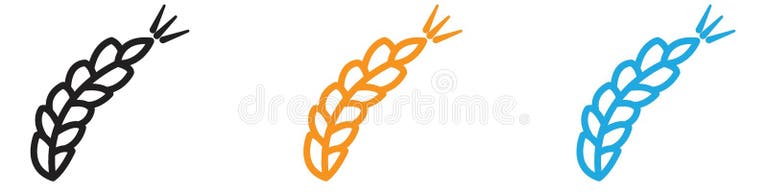 Rye Vector Logo Set Collection for Web App Ui Stock Vector ...