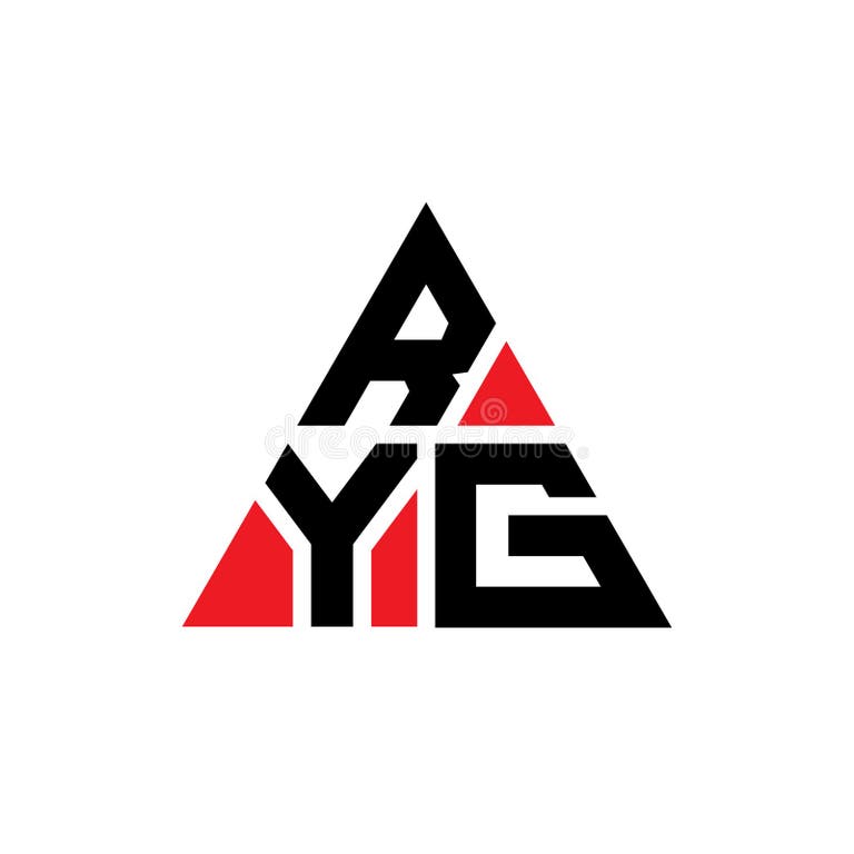 RYG Triangle Letter Logo Design with Triangle Shape. RYG Triangle Logo ...