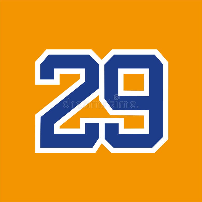 Rygg- nummer 29 vektor illustrationer. Illustration av linje - 92738470