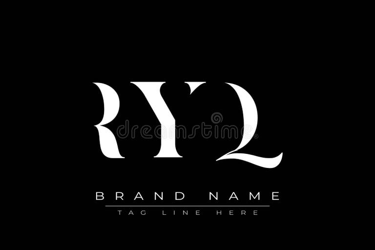RYQ Abstract Letter Logo Design Stock Illustration - Illustration of ...