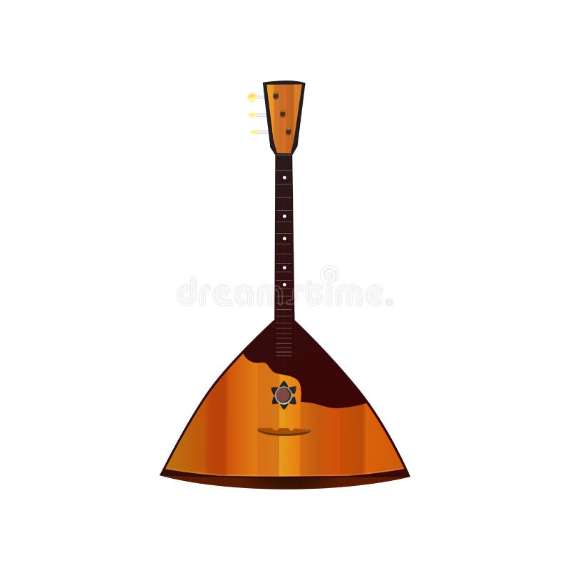 Rysk Balalajka - Folk Musikinstrument Vektor Illustrationer ...