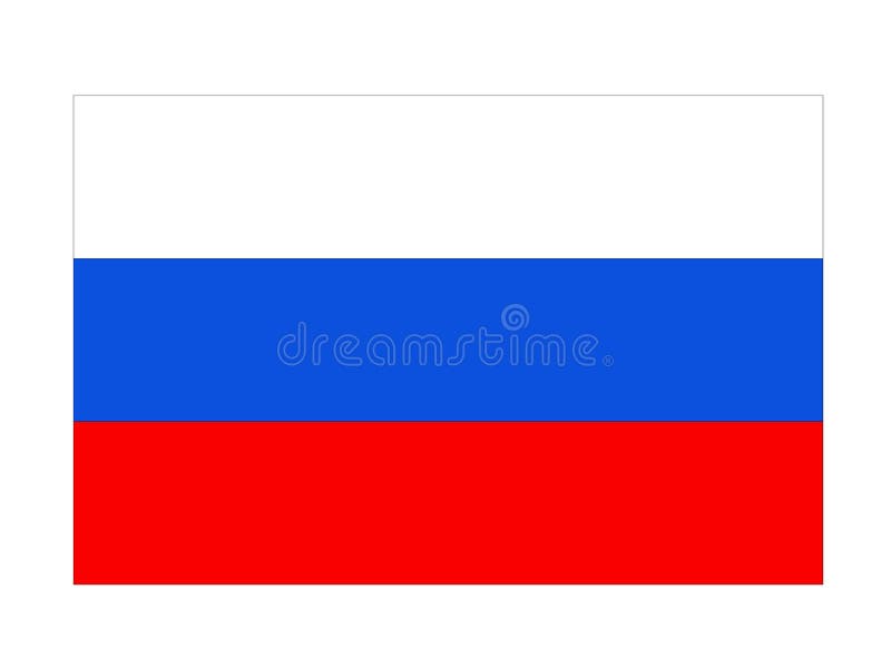 Rysk Flagga - Rysk Federation Vektor Illustrationer - Illustration av ...