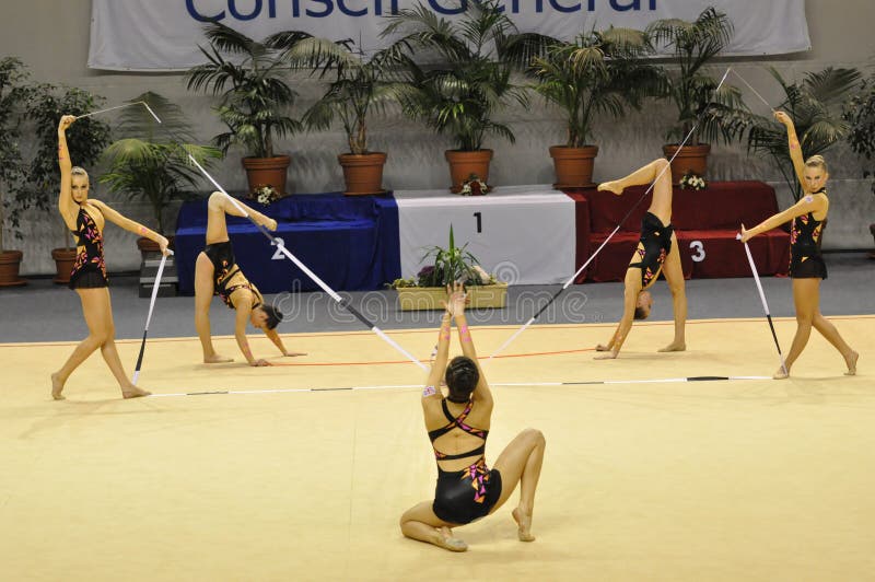 Rythmic Gymnastic editorial image. Image of tournement - 22276135