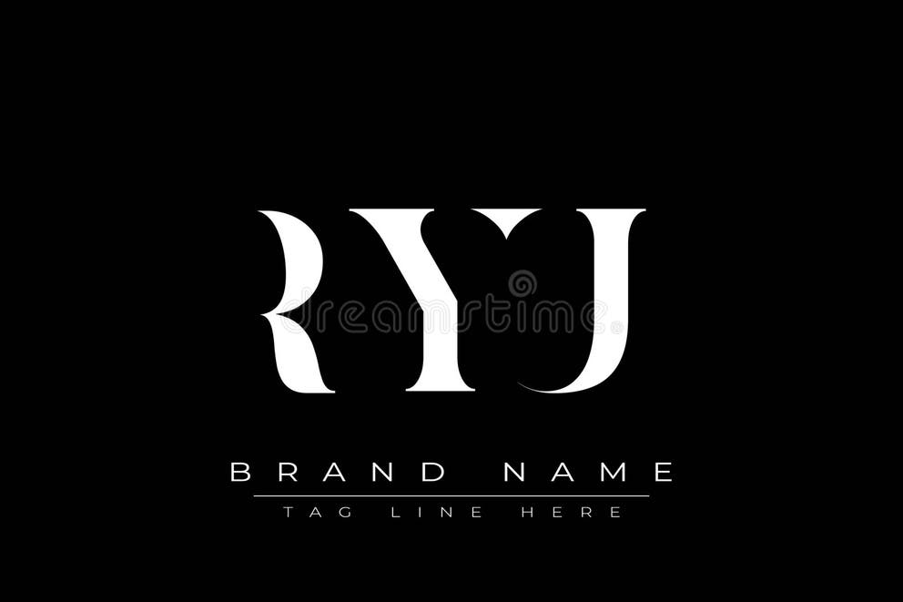 RYU Abstract Letter Logo Design Stock Illustration - Illustration of ...