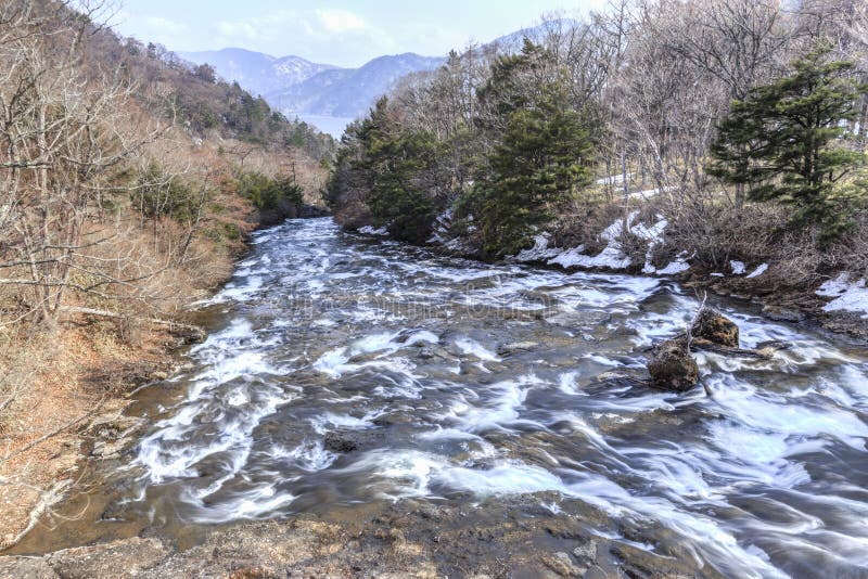Ryuzu (Dragon Head) Waterfall Stock Image - Image of leaves, flow: 16621667