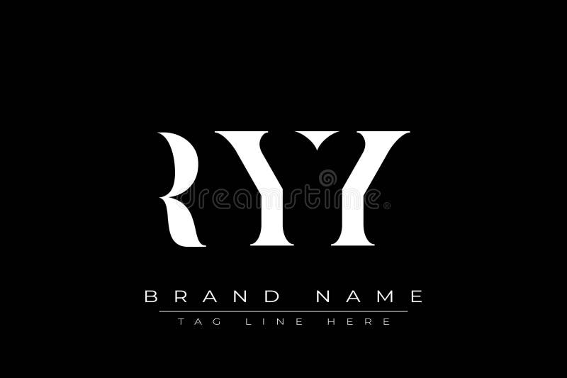 RYY Abstract Letter Logo Design Stock Illustration - Illustration of ...