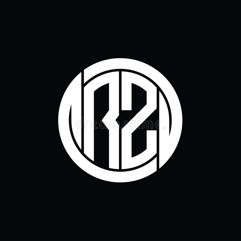 RZ Logo Monogram Shield Inside Circle Shape Vector Images Design ...