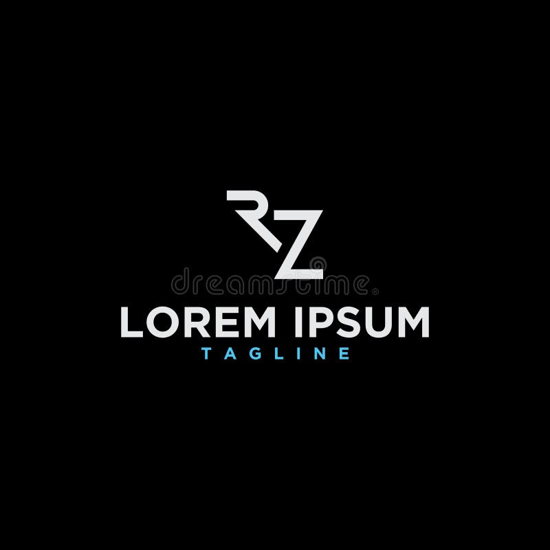 Rz Monogram Logo Design Inspiration Stock Vector - Illustration of ...