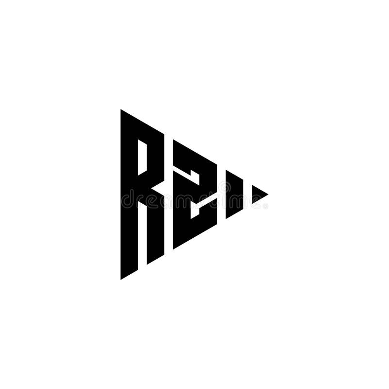 RZ Logo Monogram Triangle Shape Play Button Stock Vector - Illustration ... RZ Logo Monogram Triangle Shape Play Button Stock Vector - Illustration ...