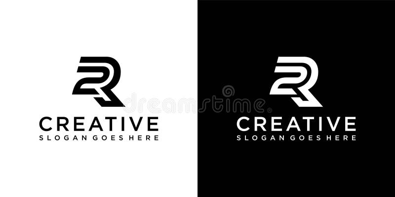 RZ or ZR Initial Letter Logo Design Vector Stock Vector - Illustration ...