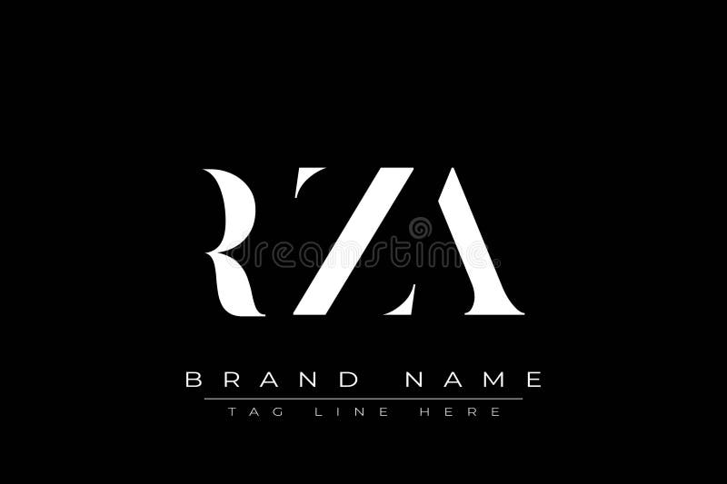 RZA Abstract Letter Logo Design Stock Illustration - Illustration of ...
