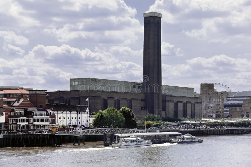 Rzeka Tamiza Bankside London Obraz Stock - Obraz złożonej z ...