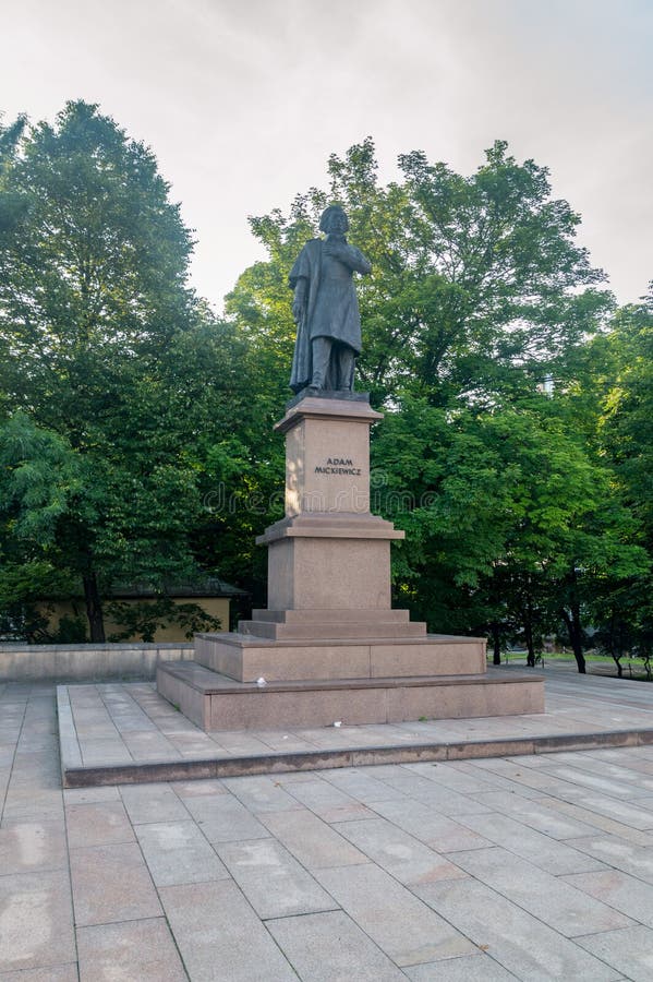 Adam Bernard Mickiewicz Monument Editorial Image - Image of culture ...