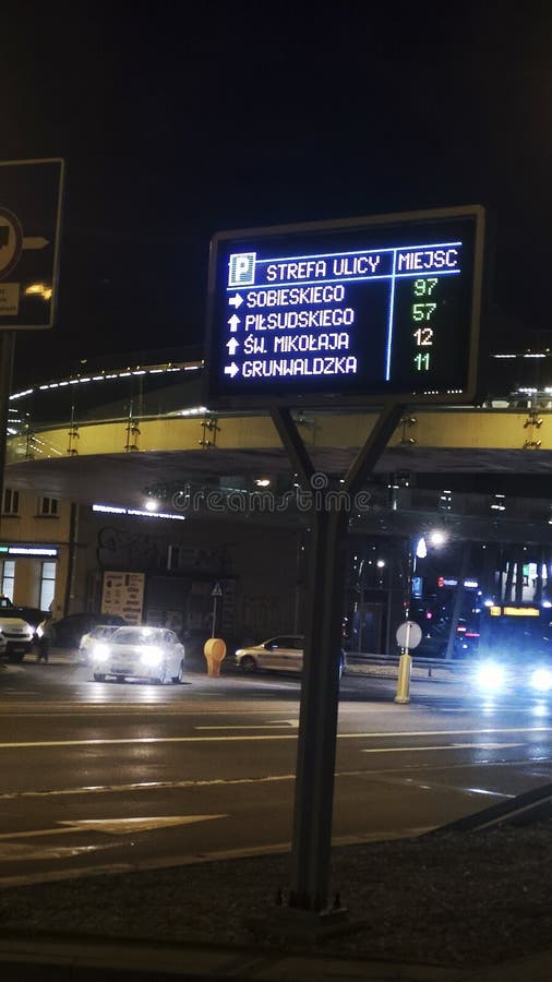Rzeszow, Poland - March 25, 2024: Modern Electronic Scoreboard with a ...