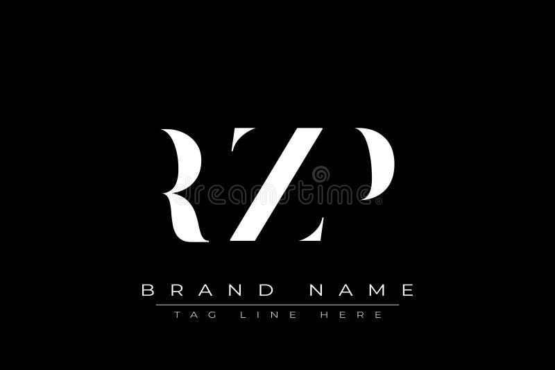 RZP Abstract Letter Logo Design Stock Illustration - Illustration of ...
