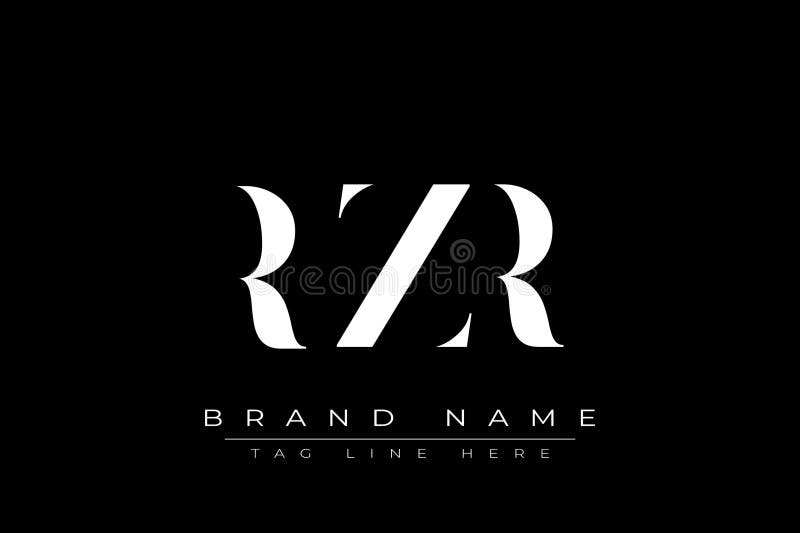 RZR Abstract Letter Logo Design Stock Illustration - Illustration of ...