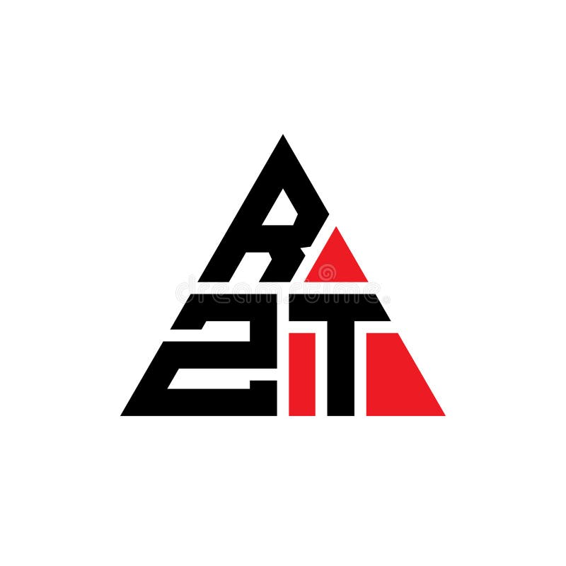 RZT Triangle Letter Logo Design with Triangle Shape. RZT Triangle Logo ...