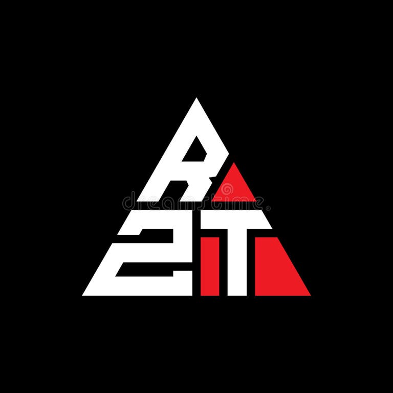 RZT Triangle Letter Logo Design with Triangle Shape. RZT Triangle Logo ...