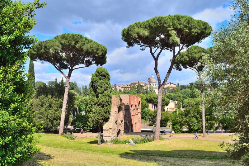 Rzym, Palatyn zdjęcie stock. Obraz złożonej z włochy - 41334106