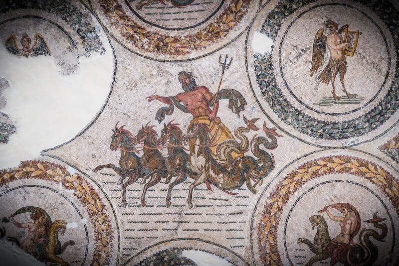 Mozaiki rzymskie obraz stock. Obraz złożonej z dekoracje - 17045175
