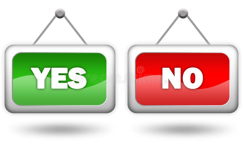 Simbolo Sì E No Illustrazioni, Vettoriali E Clipart Stock – (1,634 ...