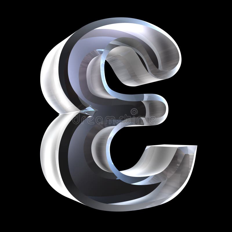 Signo Epsilon. Símbolo Del Alfabeto Griego De La Letra Epsilon Stock de ...