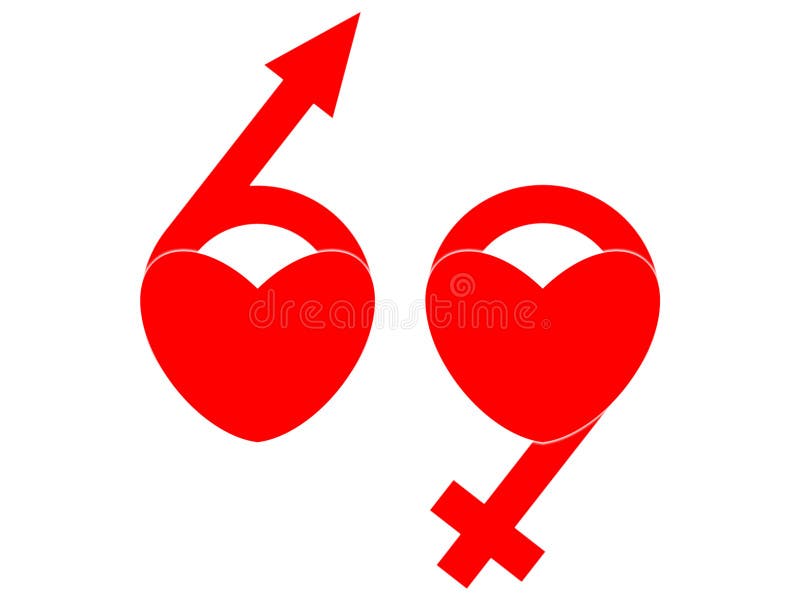 Símbolo 69 ilustração stock. Ilustração de cruz, sexual - 109097227