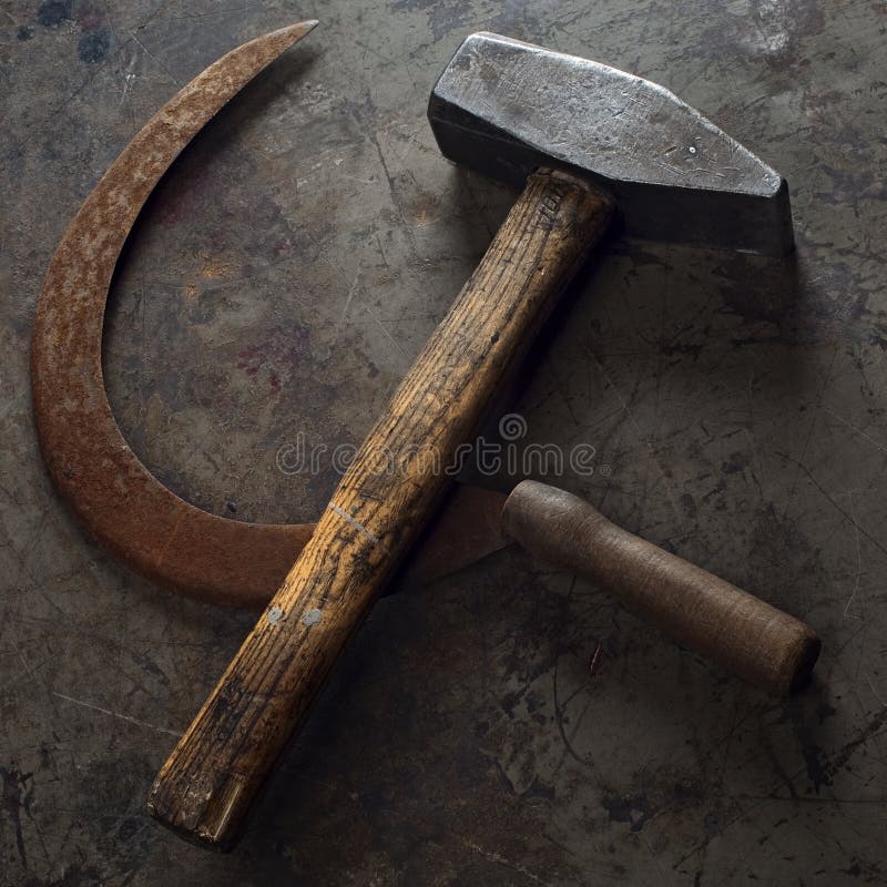 Hoz y martillo foto de archivo. Imagen de madera, socialismo - 20672662