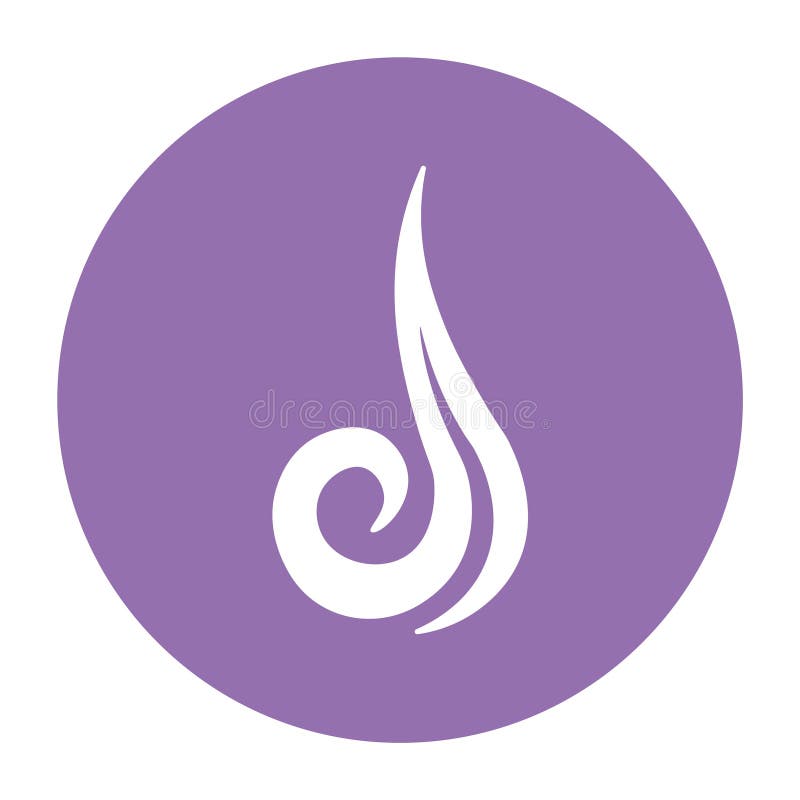 Símbolo Abstrato Do Ar Em Um Círculo Ilustração do Vetor - Ilustração ...