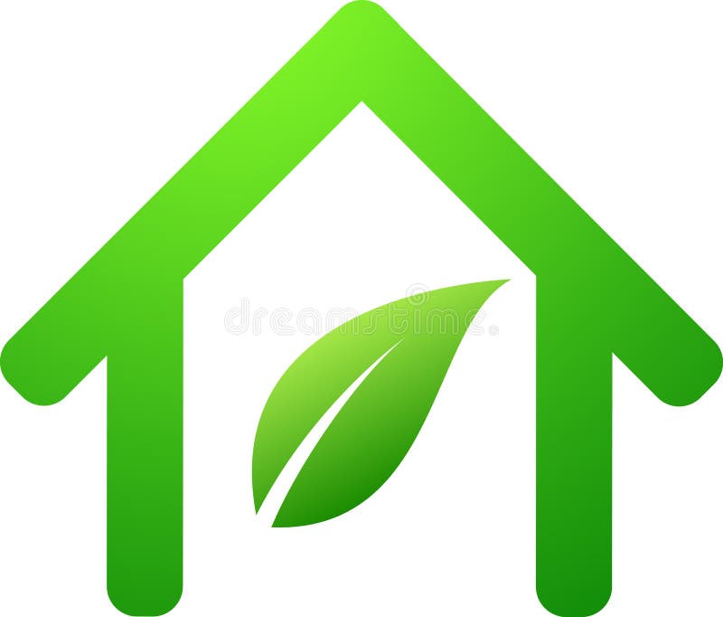 Casa Ecologica La Simbolo Ilustraciones Stock, Vectores, Y Clipart ...
