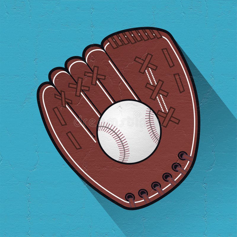 Símbolo Agradable Del Béisbol Stock de ilustración - Ilustración de ...